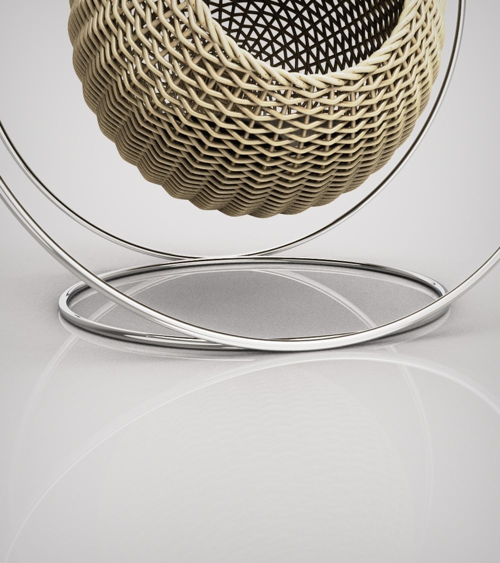 Lit pour chat en osier Solar | Lit pout chat design